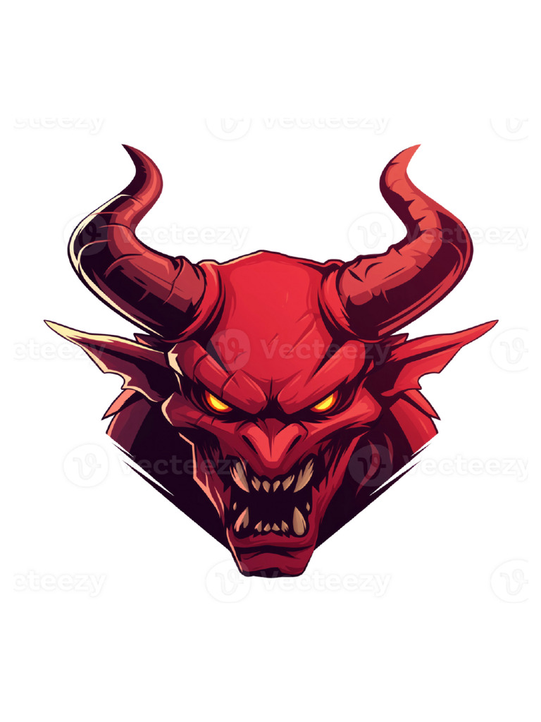 illustration-of-scary-evil-red-horned-demon-png | PDF