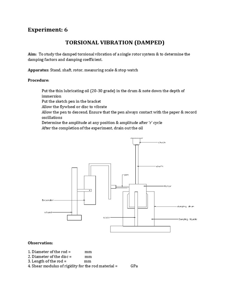 Torsional Vibration | PDF