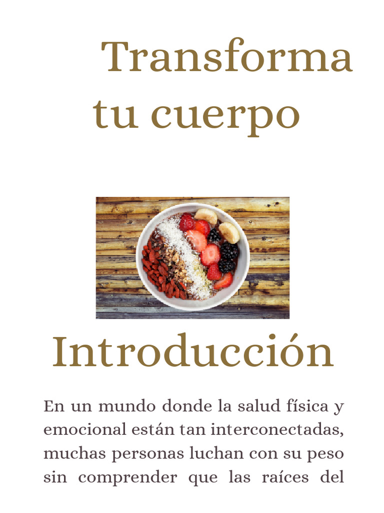 Transforma Tu Cuerpo | PDF | Las emociones | Mente