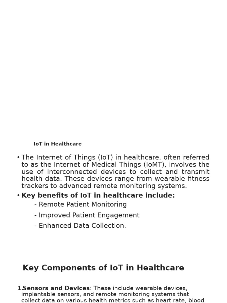 Predictive Analytics IoT Healthcare | PDF | Internet Of Things ...