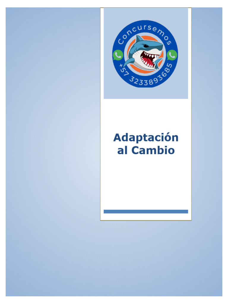 Adaptación Al Cambio | PDF | Adaptación | Aprendizaje