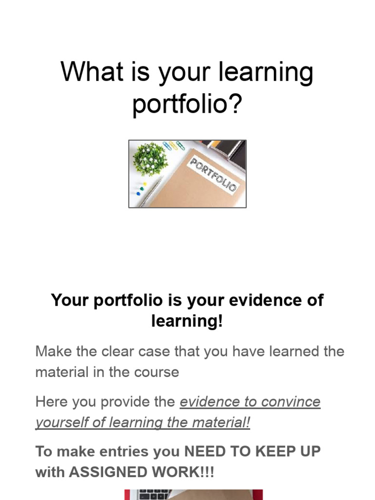 What Is My Learning Portfolio | PDF | Learning | Mind
