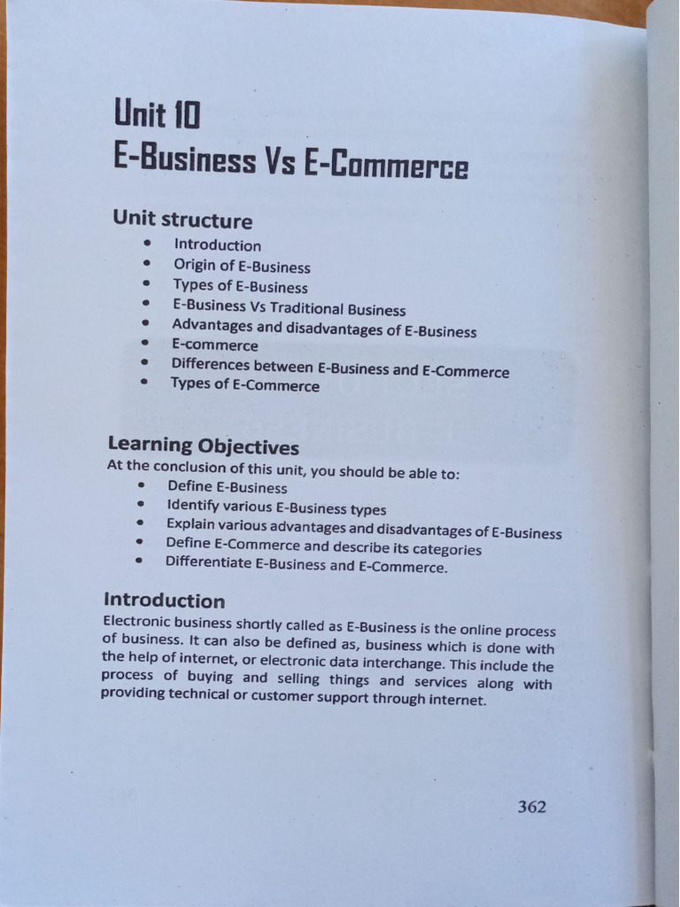 E-Business VS E-Commerce | PDF
