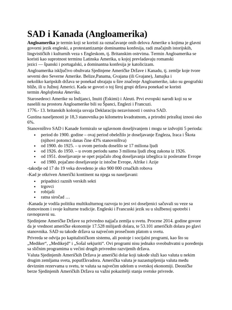 SAD I Kanada | PDF