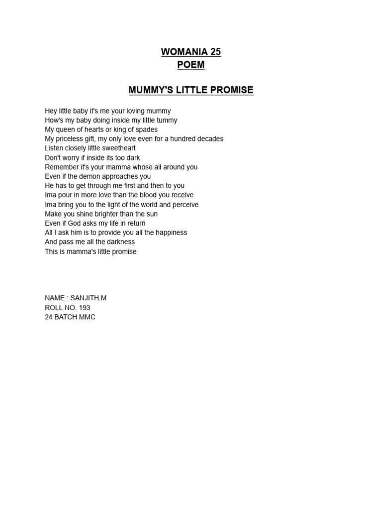 Womania Poem Sanjith | PDF