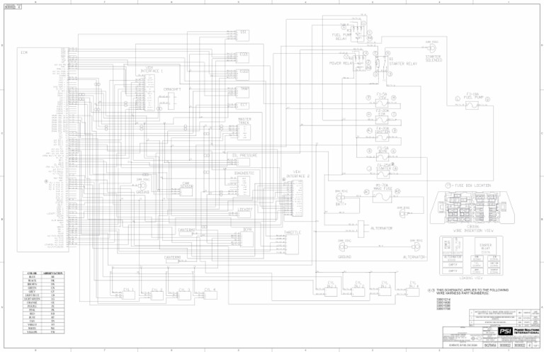 PSI 2.4L Engine Wiring Diagram 36300022 | PDF