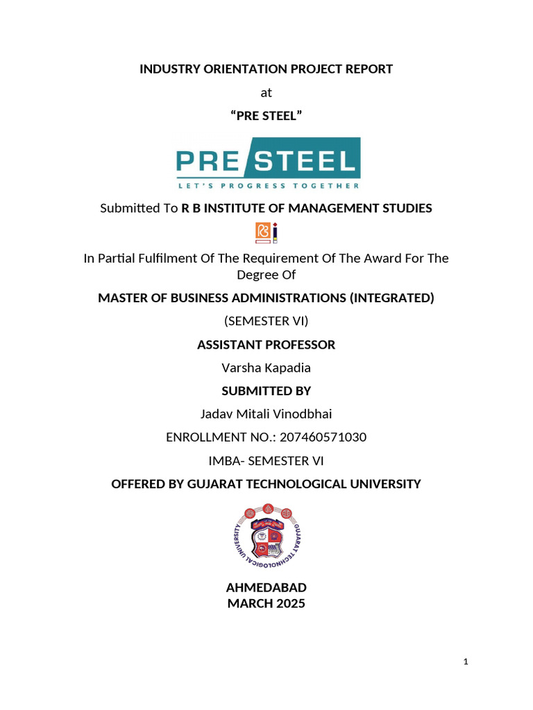 .Trashed-1750773537-Industry Orientation Project Report (Mitali) PDF ...