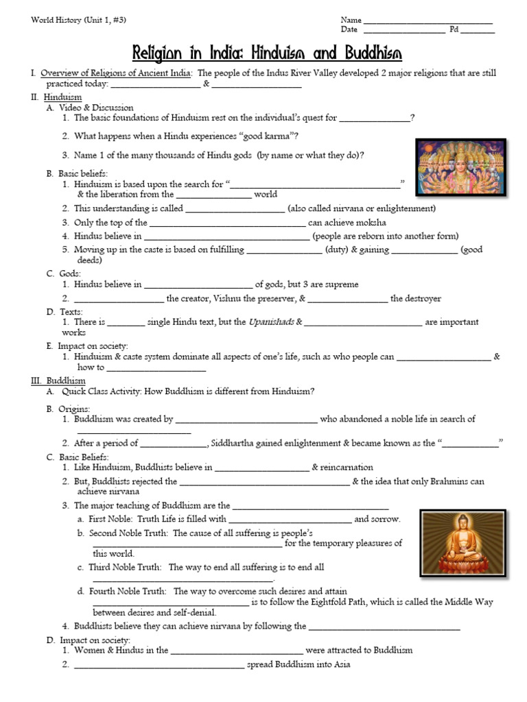 3 India Religions-Hinduism Buddhism | PDF | Moksha | Nirvana