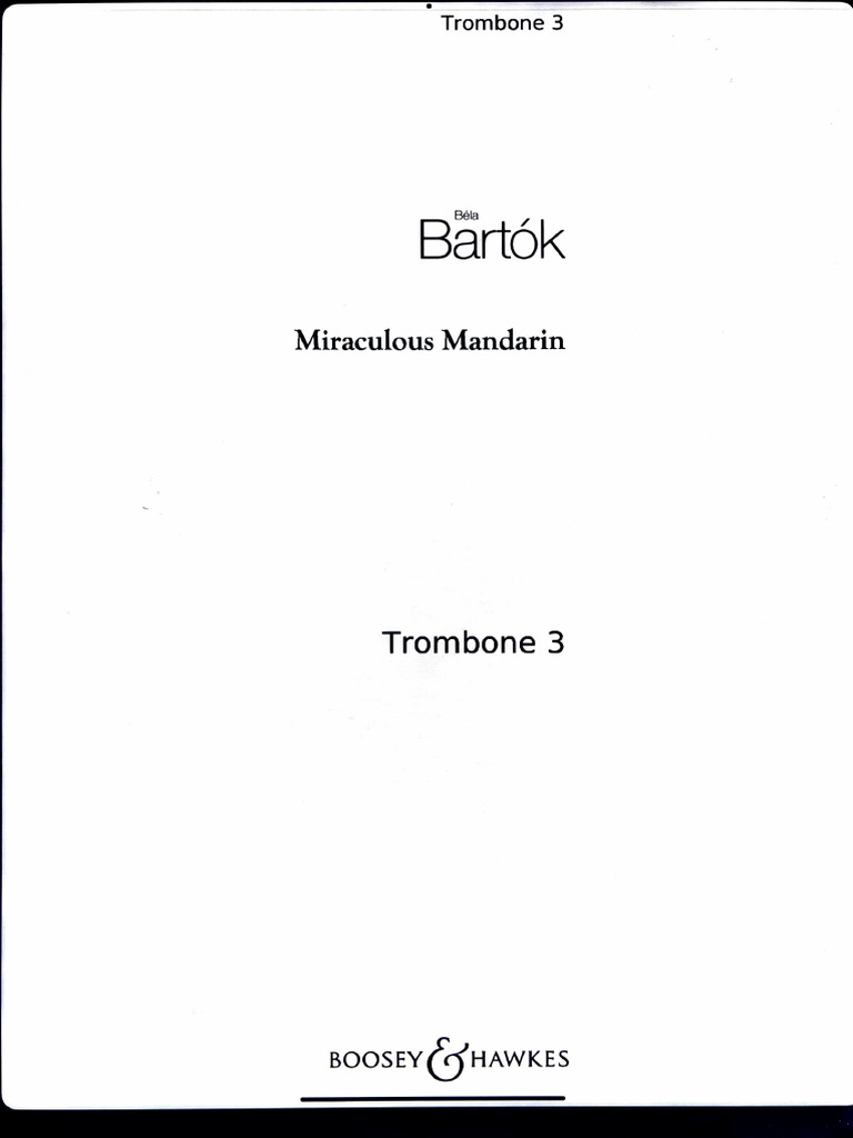 The Miraculous Mandarin Sz 73 Bb 82 Tbn 3 Pdf 9187