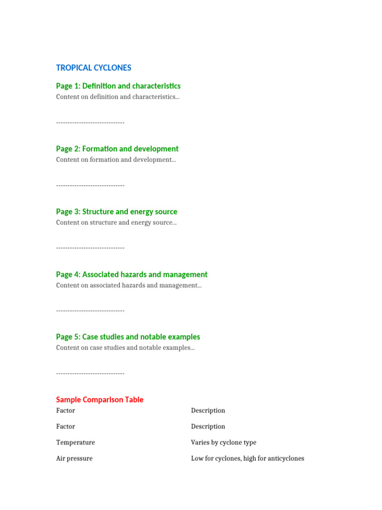 Tropical Cyclones Updated | PDF