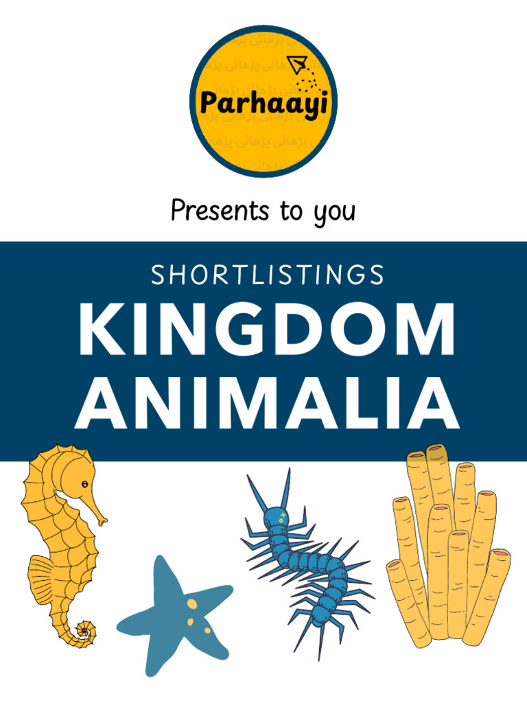 Kingdom Animalia Shortlisting - Parhaayi | PDF | Mollusca | Sponge