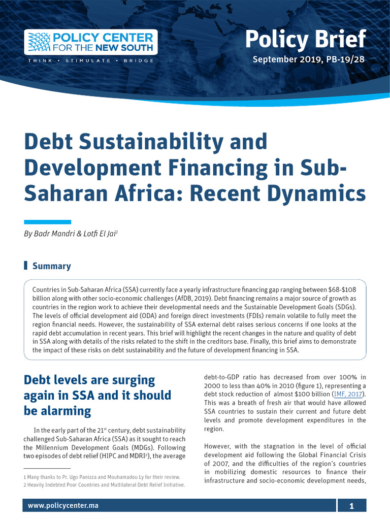 Pcns PB - El Jai Mandri (2019) | PDF | Debt | Heavily Indebted Poor Countries