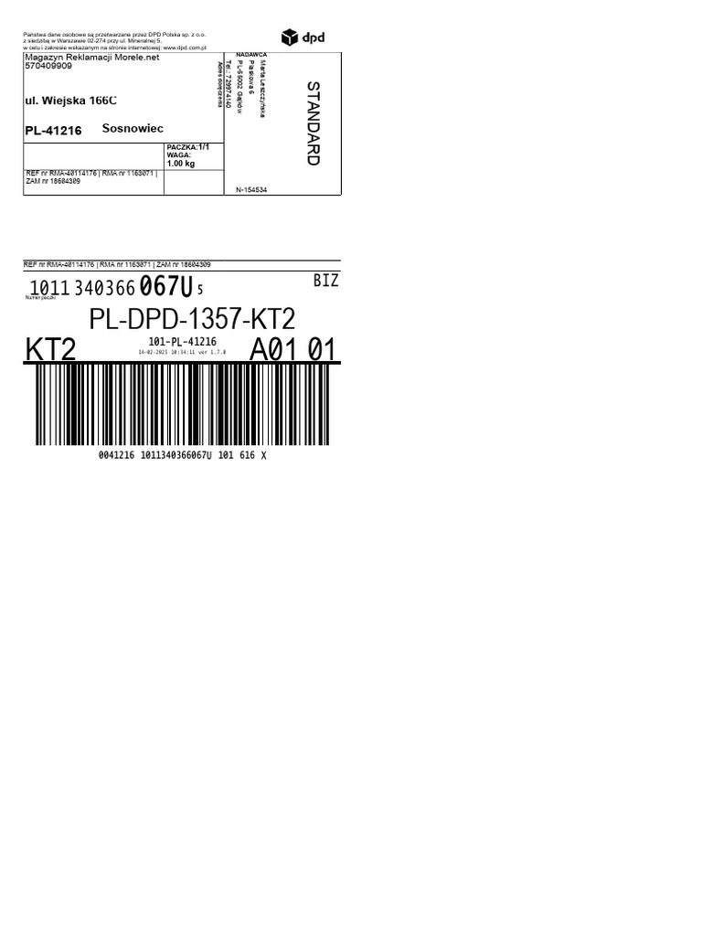 DPD Label | PDF