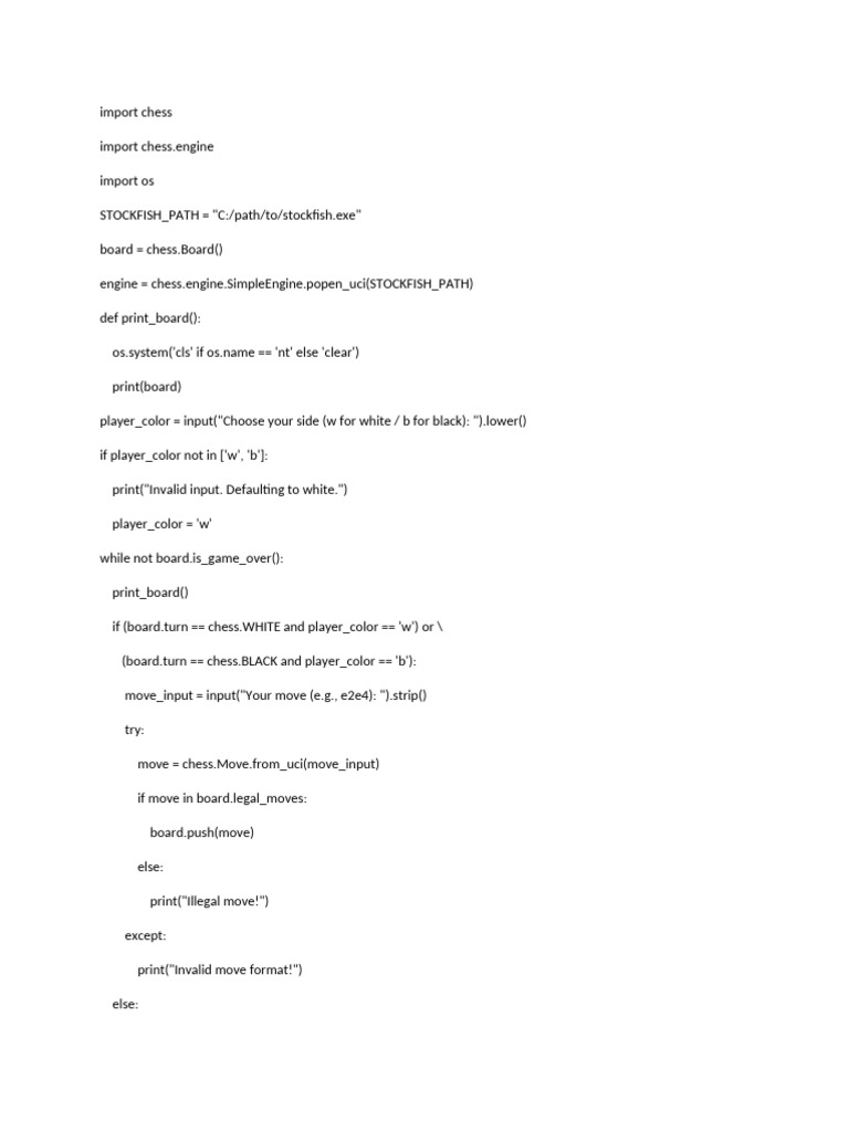 chess AI | PDF