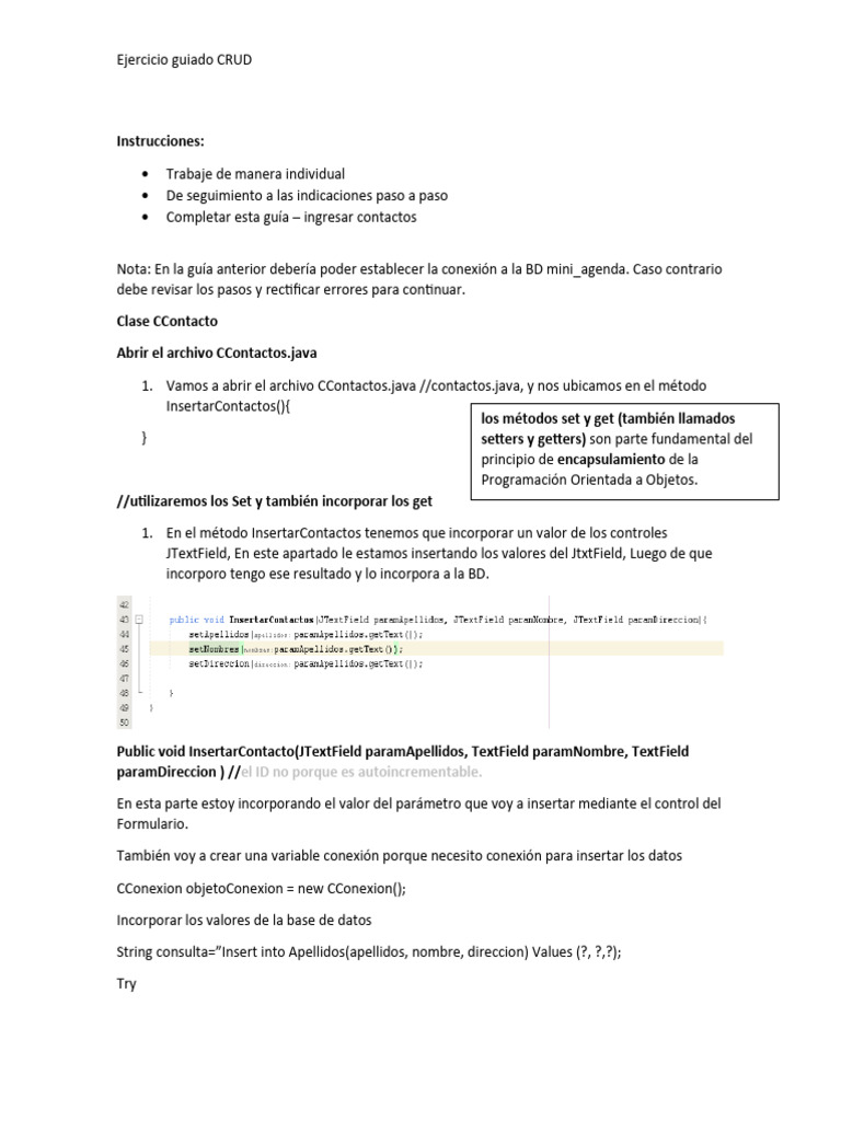 Conexion y CRUD A BD | PDF | Java (lenguaje de programación) | Software