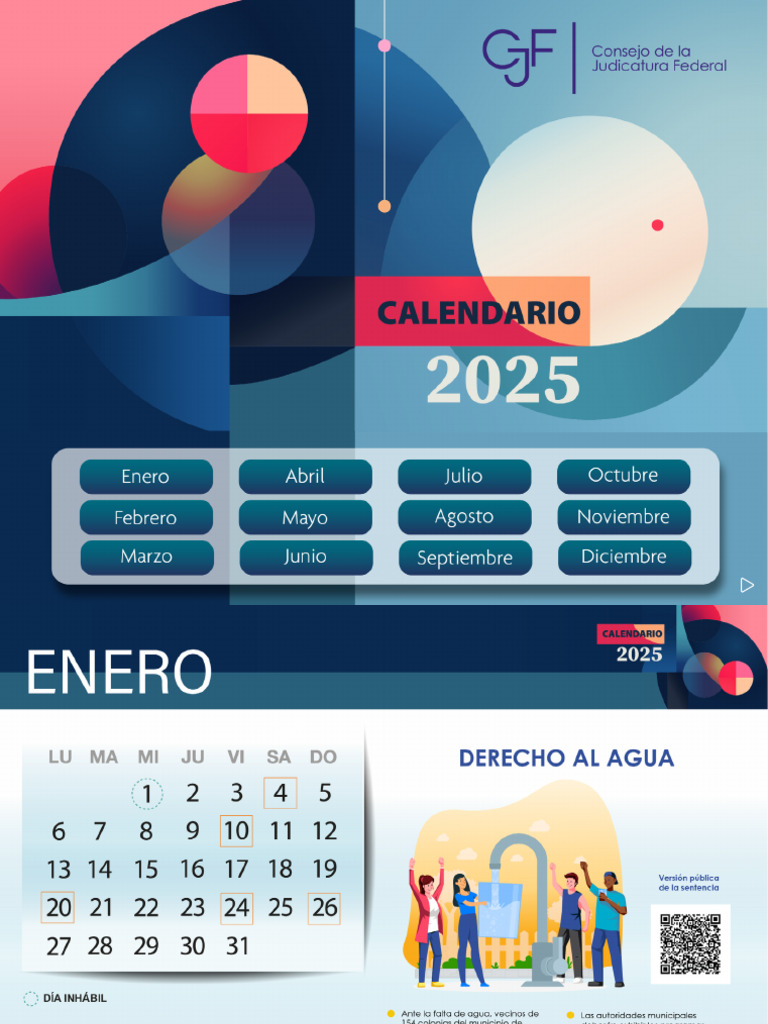 Calendario Institucional Interactivo 2025 | PDF