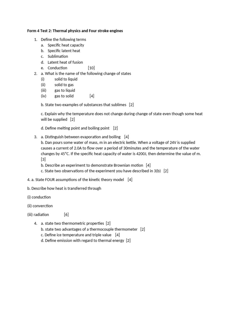 Thermal Physics. | PDF