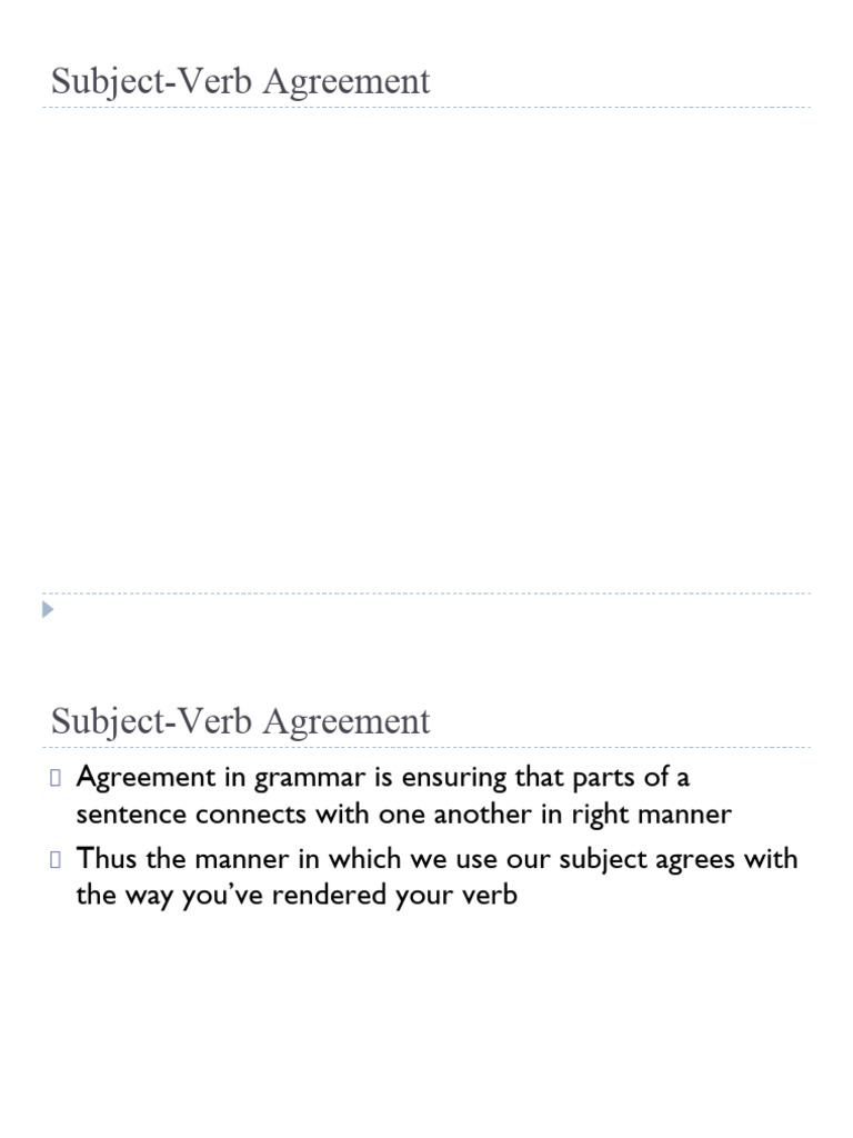 Subject-Verb Agreement Explained | PDF | Grammatical Number | Subject ...