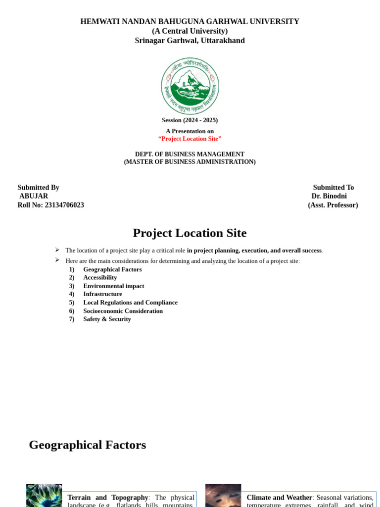 Project Site Location | PDF | Infrastructure | Natural Disasters