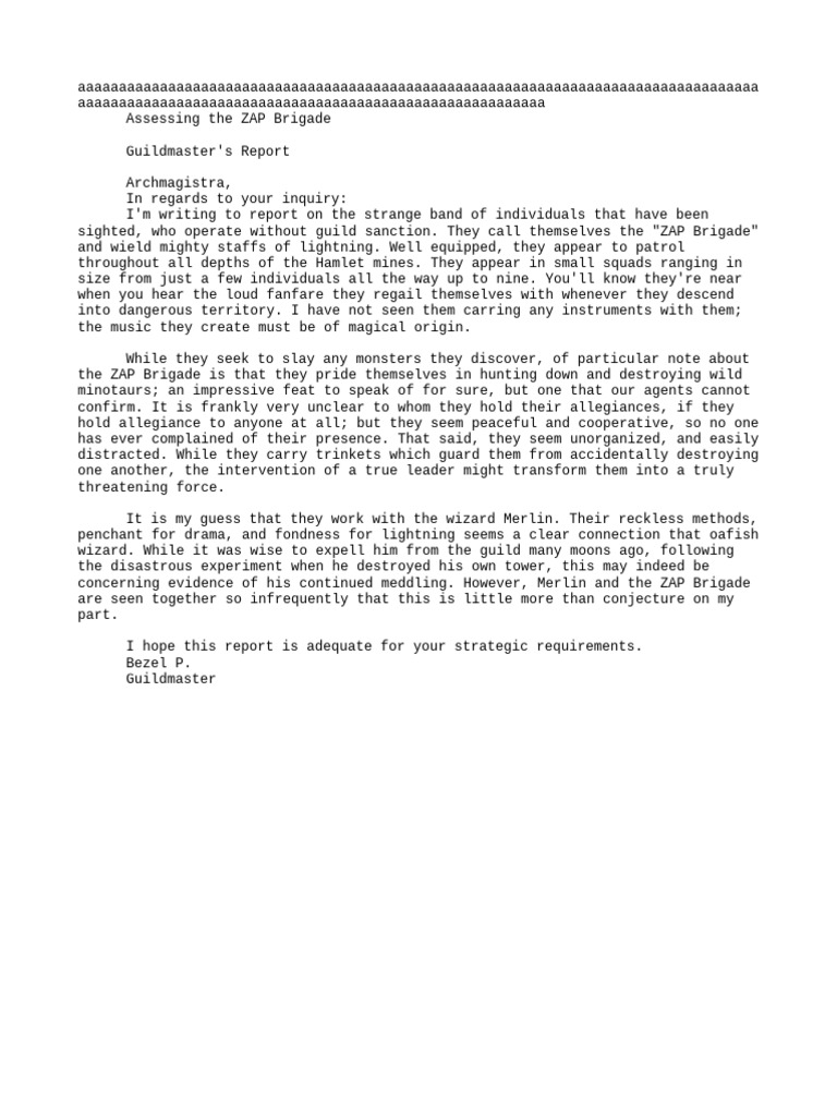 ZAP Brigade Assessment Report | PDF