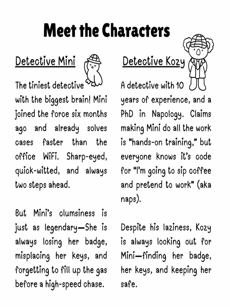 5 Detectives Mini & Kozy Pages | PDF