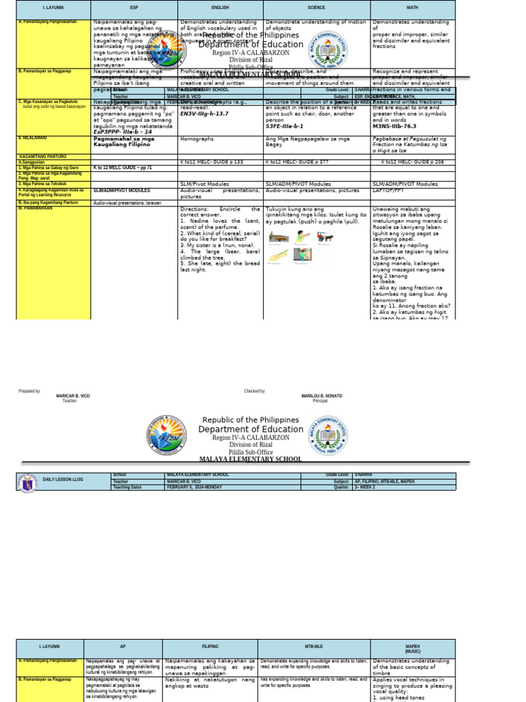 3RD QUARTER-FEB 5-8,2024-WEEK2-dll | PDF