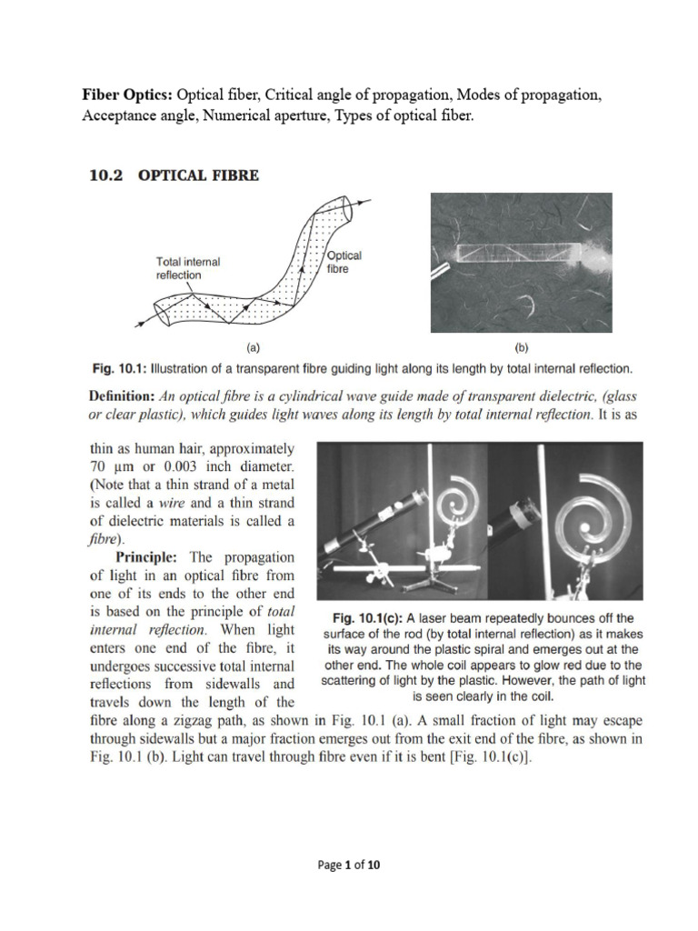 Chapter-5 - Fiber Optics | PDF
