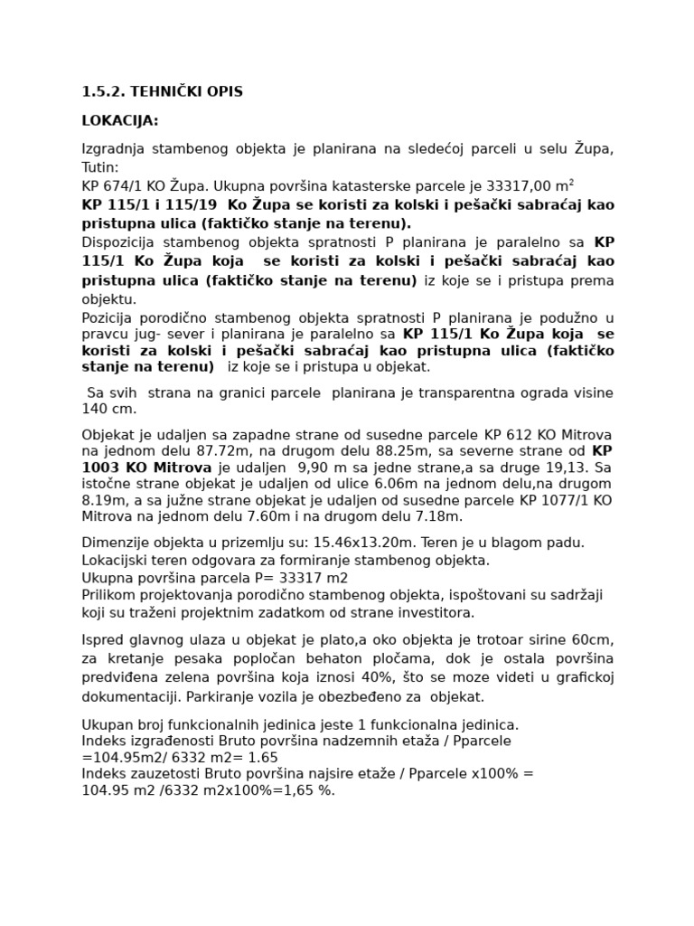 Tehnički Opis | PDF