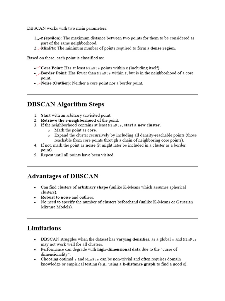 DBSCAN - Introduction in Machine Learning. | PDF | Cluster Analysis | Artificial Intelligence