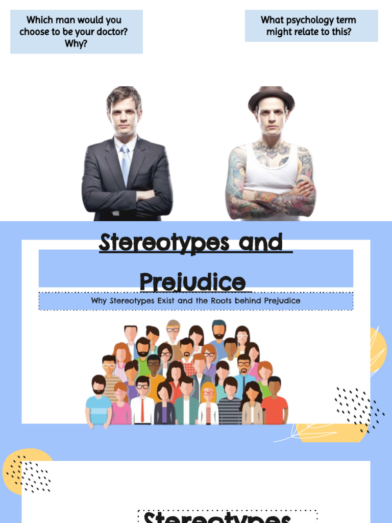 Stereotypes and Prejudice | PDF | Stereotypes | Prejudices