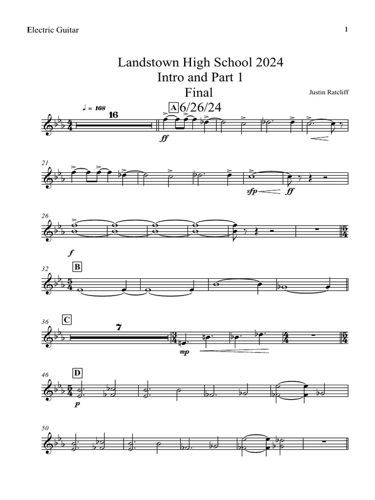 LHS 2024 Intro - Part 1 Final Vers 6 - 26 Guitar | PDF