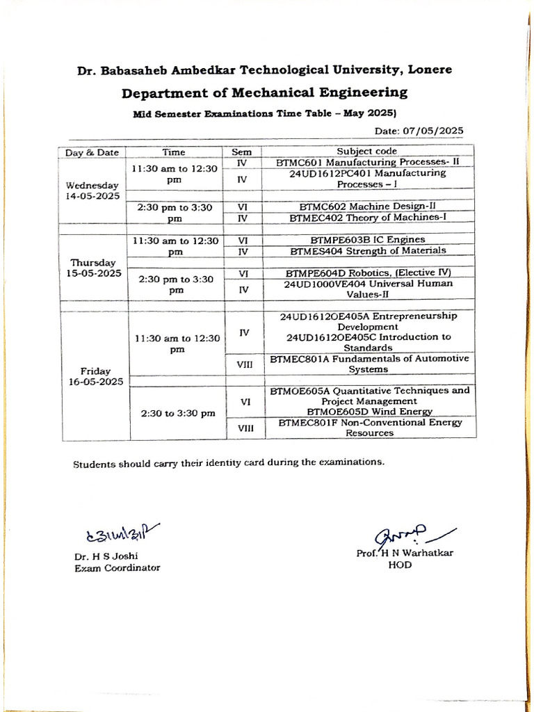 Mid Term Exam May 2025 | PDF