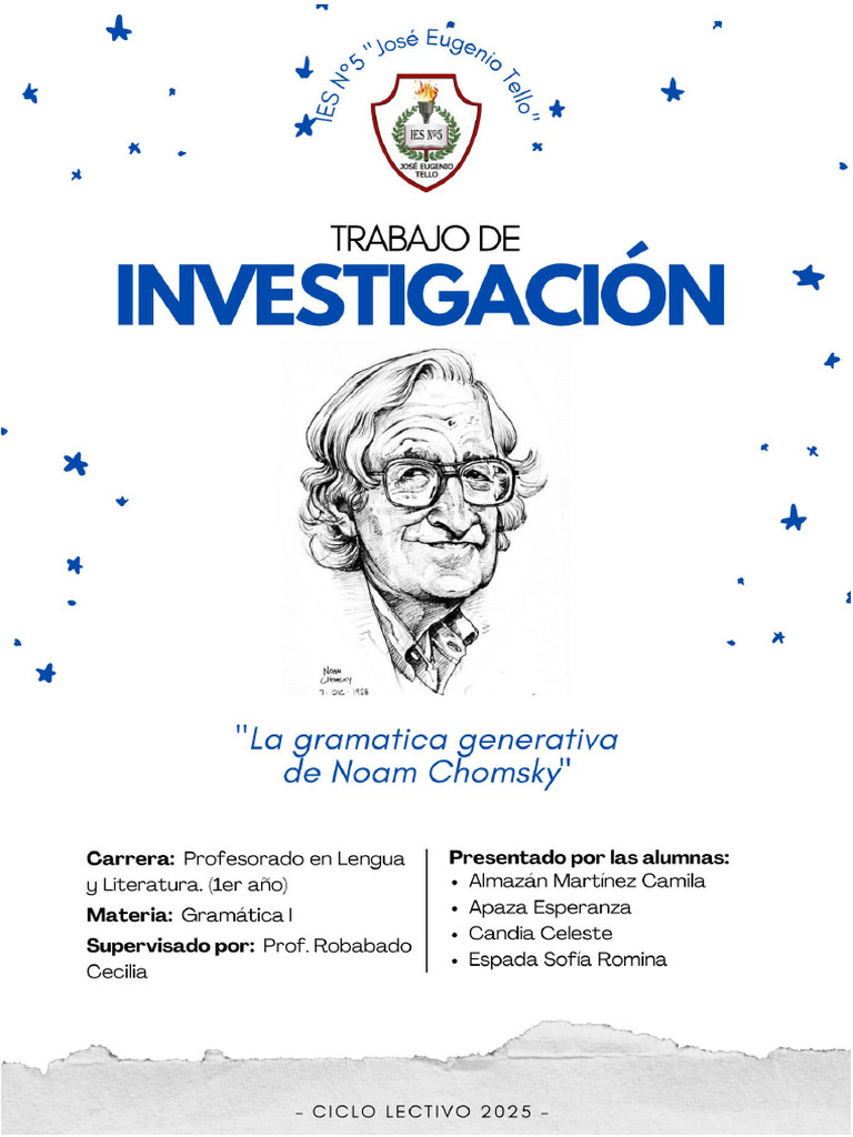 La Gramatica Generativa de Noam Chomsky | PDF | Noam Chomsky | Lingüística