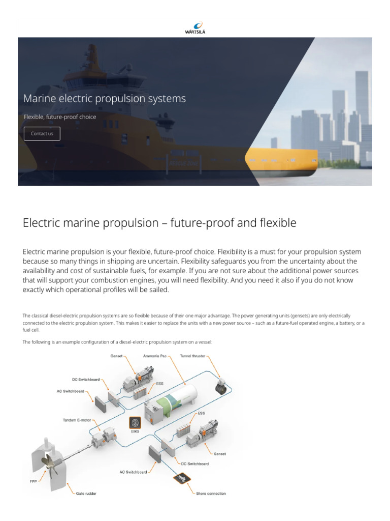 Full Electric, Battery Powered Ships - Wärtsilä | PDF | Marine ...