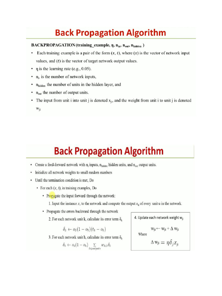 Back Propagation | PDF