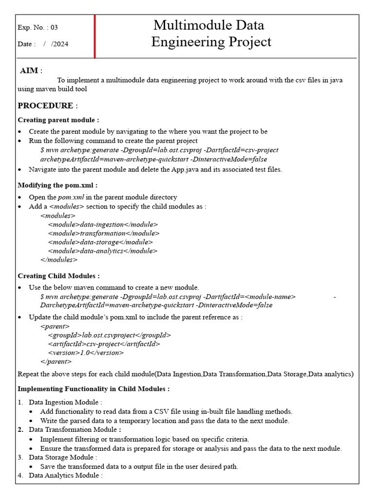 Exp 3 | PDF | Computer File | Data Analysis