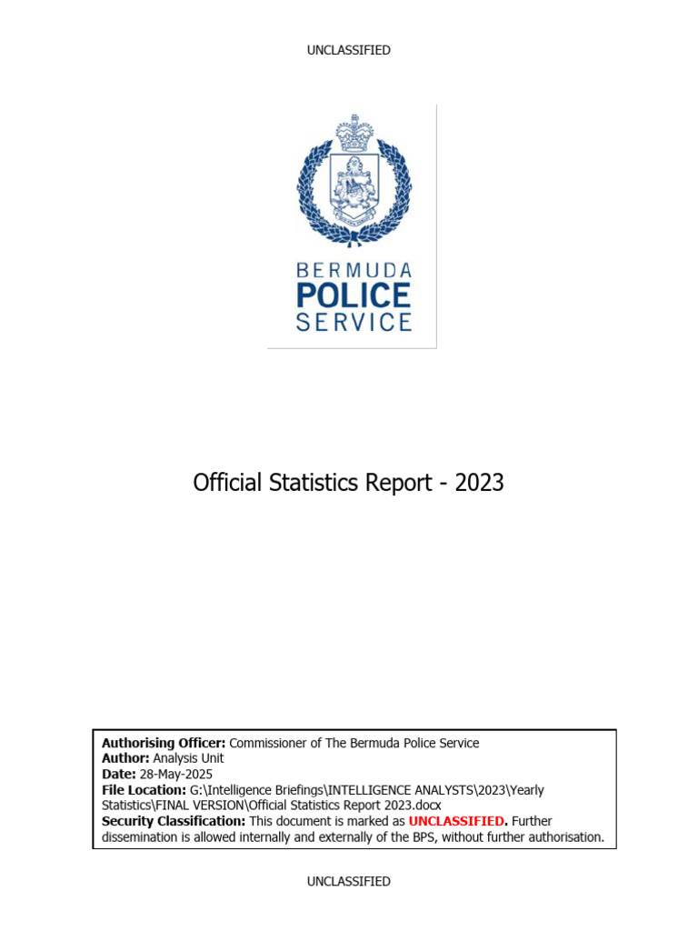 BPS Official Statistics Report 2023 | PDF | Crimes | Crime & Violence