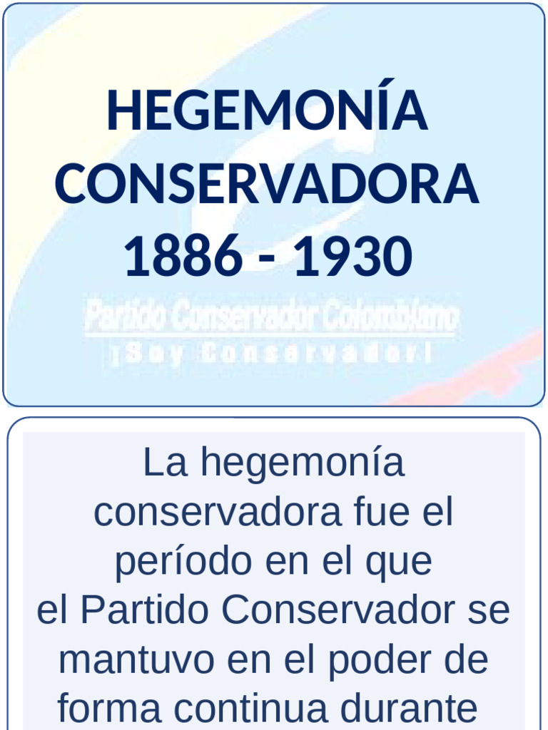Hegemonia Conservadora | PDF | Colombia | Panamá