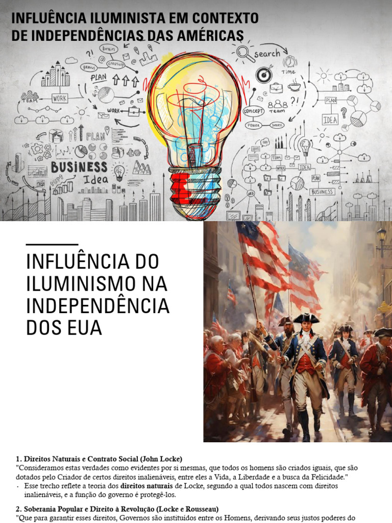 Influência Iluminista em Contexto de Independências Das Américas | PDF ...
