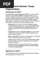 NATO Civilian Structure Overview | PDF | Nato | Warfare
