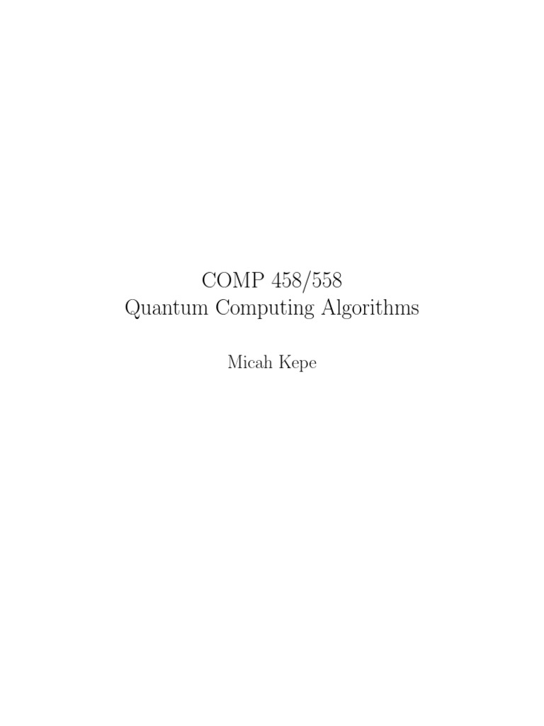 Quantum Computing Handbook Pdf Quantum Computing Eigenvalues And