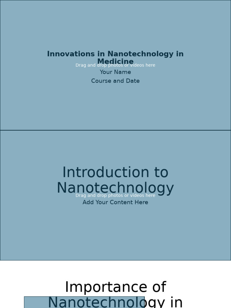 Innovations in Nanotechnology in Medicine | PDF | Health Sciences | Medicine