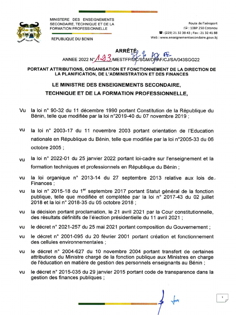 Aof Dpaf Signe 21 09 2022 | PDF