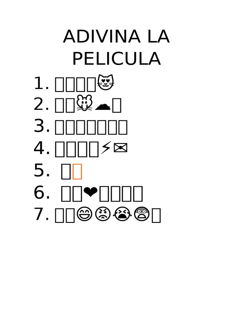 Adivina La Pelicula | PDF