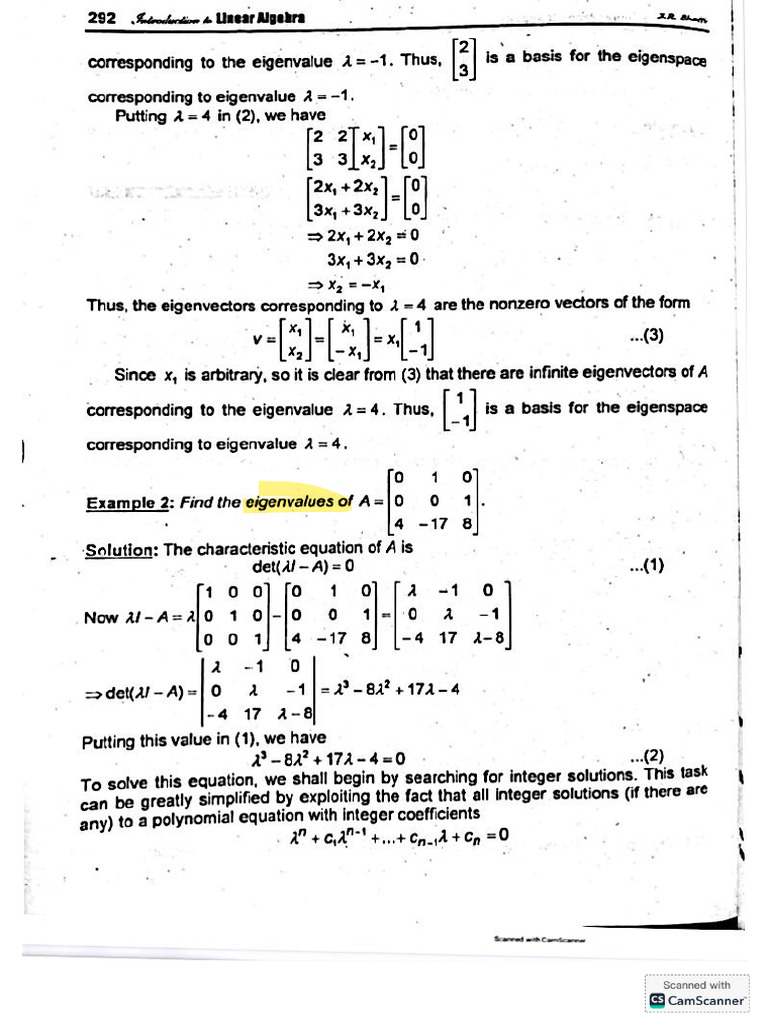 Linear Algebra | PDF