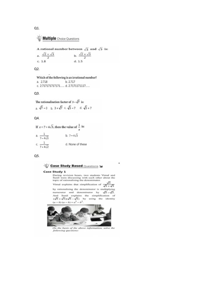 Class Ix Chapter 1 Extra Questions | PDF