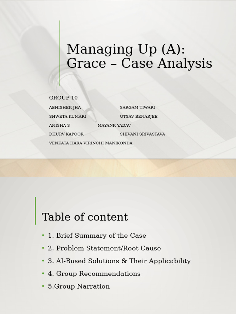 Managing Up Grace Presentation Group 8 | PDF | Industrial And Organizational Psychology ...