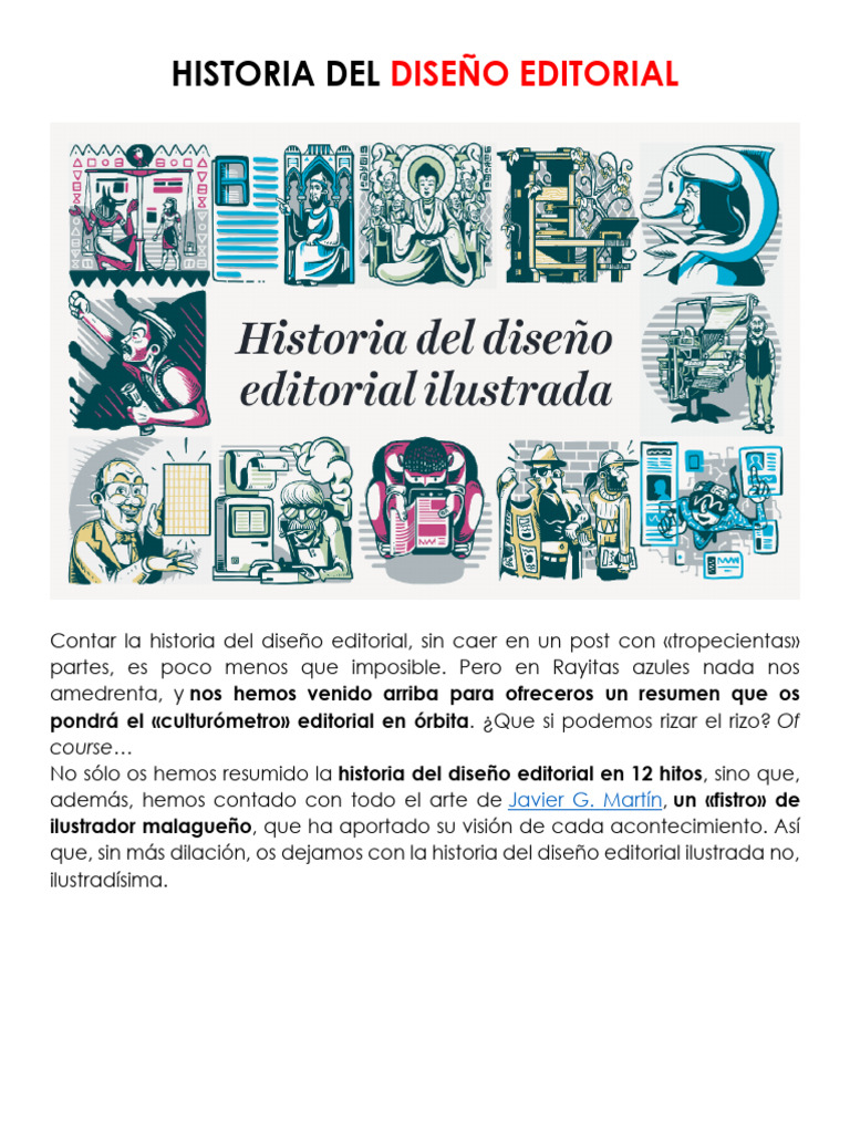 Historia Del Diseño Editorial | PDF | Imprenta | Impresión