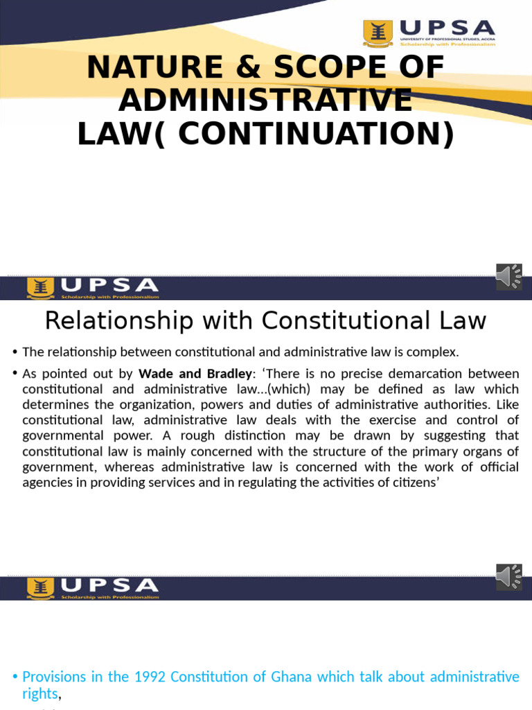 Administrative Law Slides-Week 2 | PDF | Rule Of Law | Administrative Law