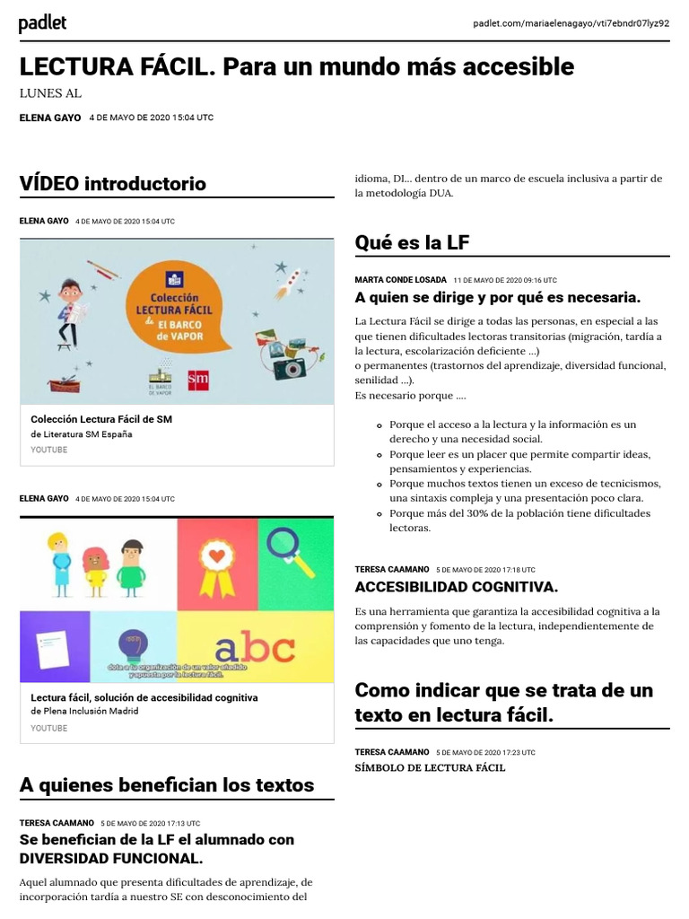 Lectura Fácil: Accesibilidad Cognitiva | PDF | Comunicación humana ...